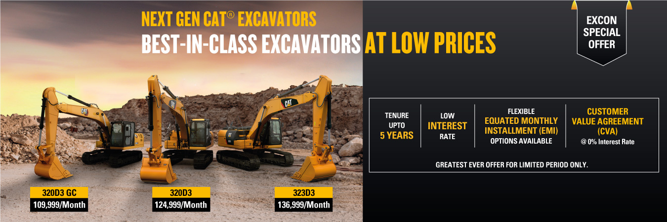 Next Gen Excavators | Cat Machines India | Caterpillar